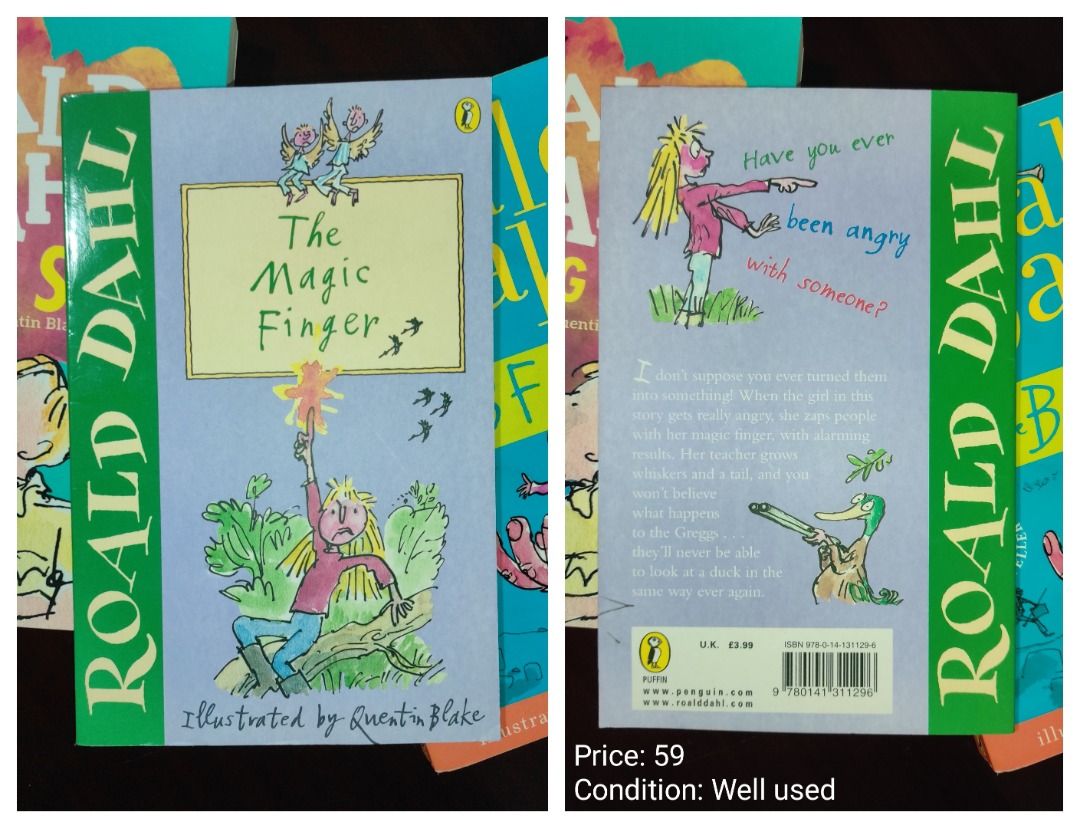Roald Dahl books (Esio Trot, The Magic Finger, The Twits, Danny the ...