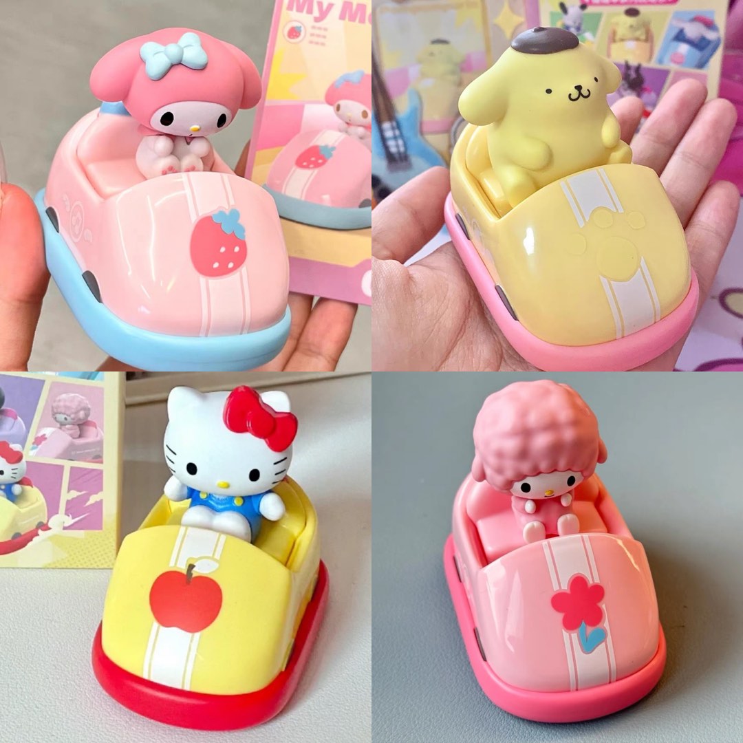 SANRIO CHARACTERS BUMPER CAR SERIES 碰碰牟系列玩功示 / FULL SET / SINGLE BLIND ...