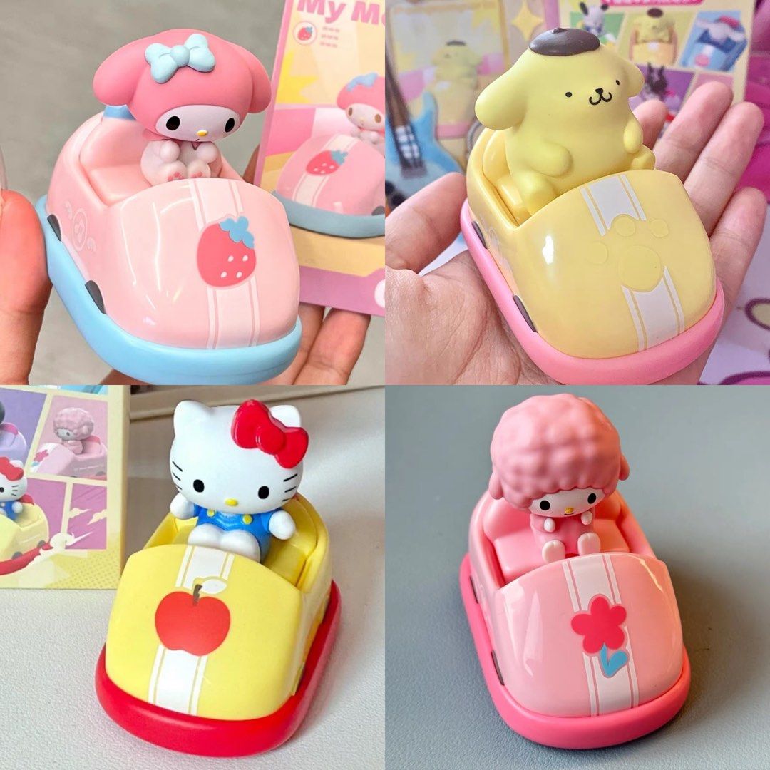 SANRIO CHARACTERS BUMPER CAR SERIES 碰碰牟系列玩功示 / FULL SET / SINGLE BLIND ...