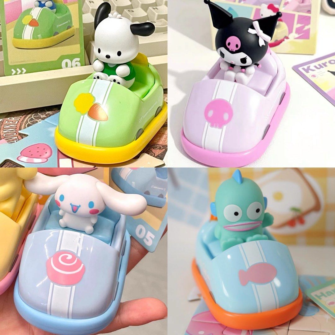 SANRIO CHARACTERS BUMPER CAR SERIES 碰碰牟系列玩功示 / FULL SET / SINGLE BLIND ...