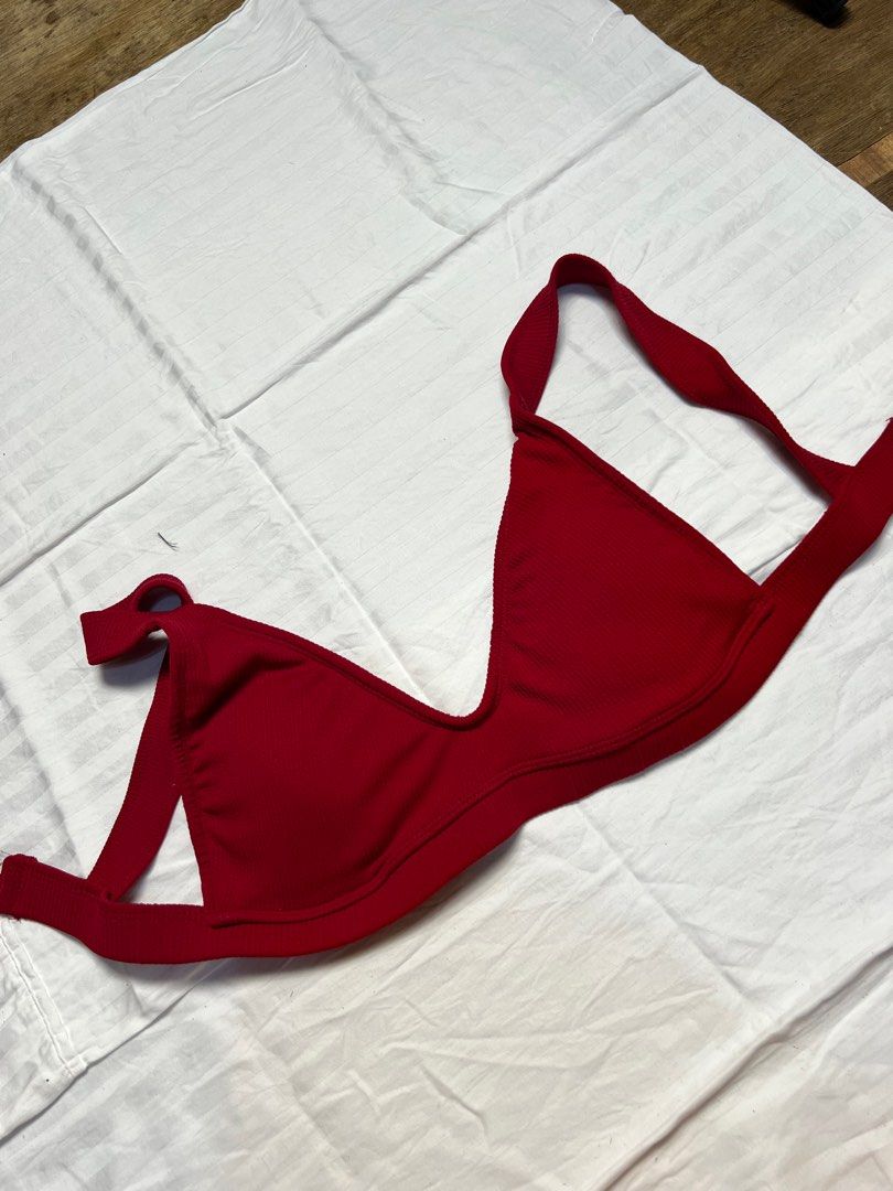 Sew local red bikini top, Women's Fashion, Swimwear, Bikinis ...
