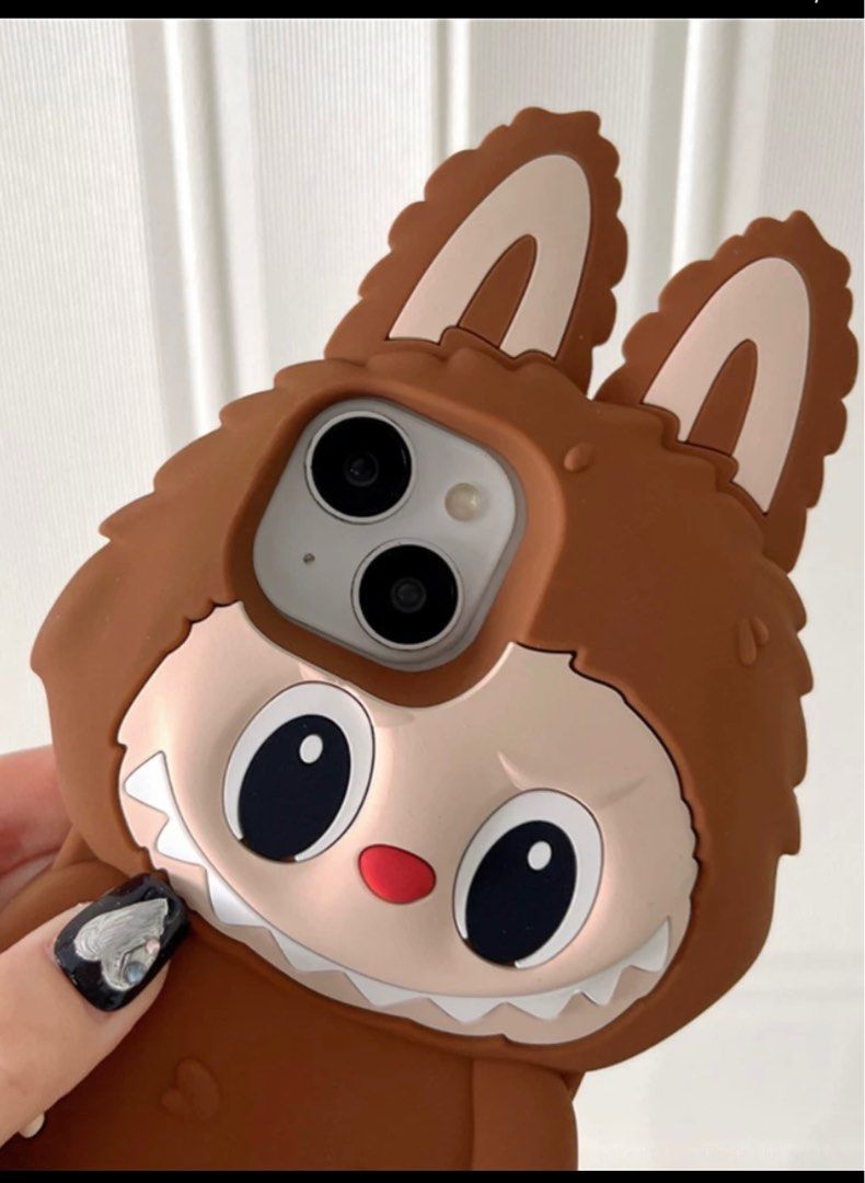 Silicone labubu iPhone casing, Mobile Phones & Gadgets, Mobile & Gadget ...