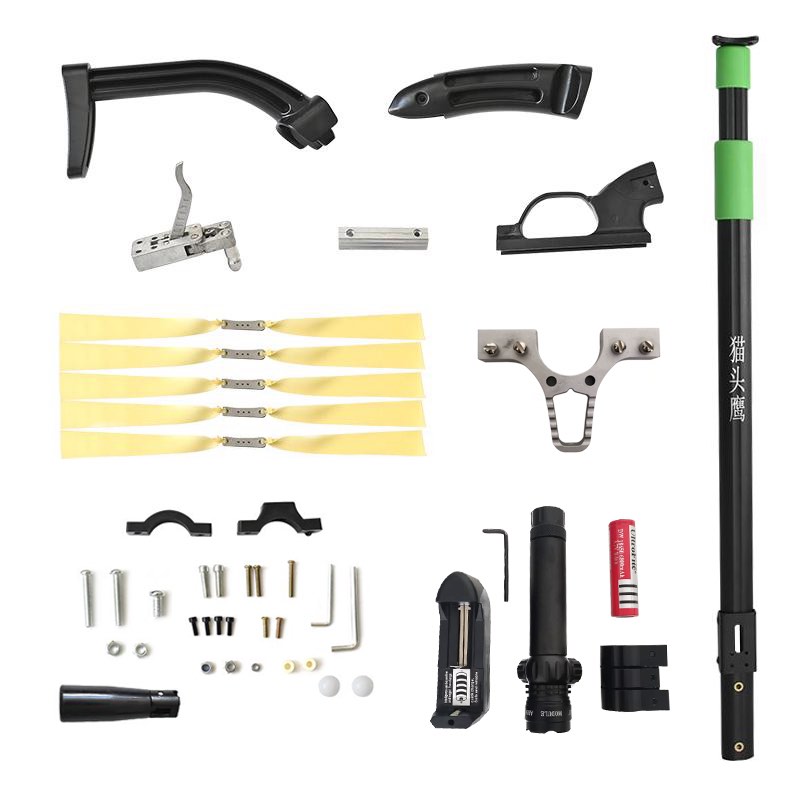 Slingshot laser gun shooting lastik getah steel ball bebola besi ...