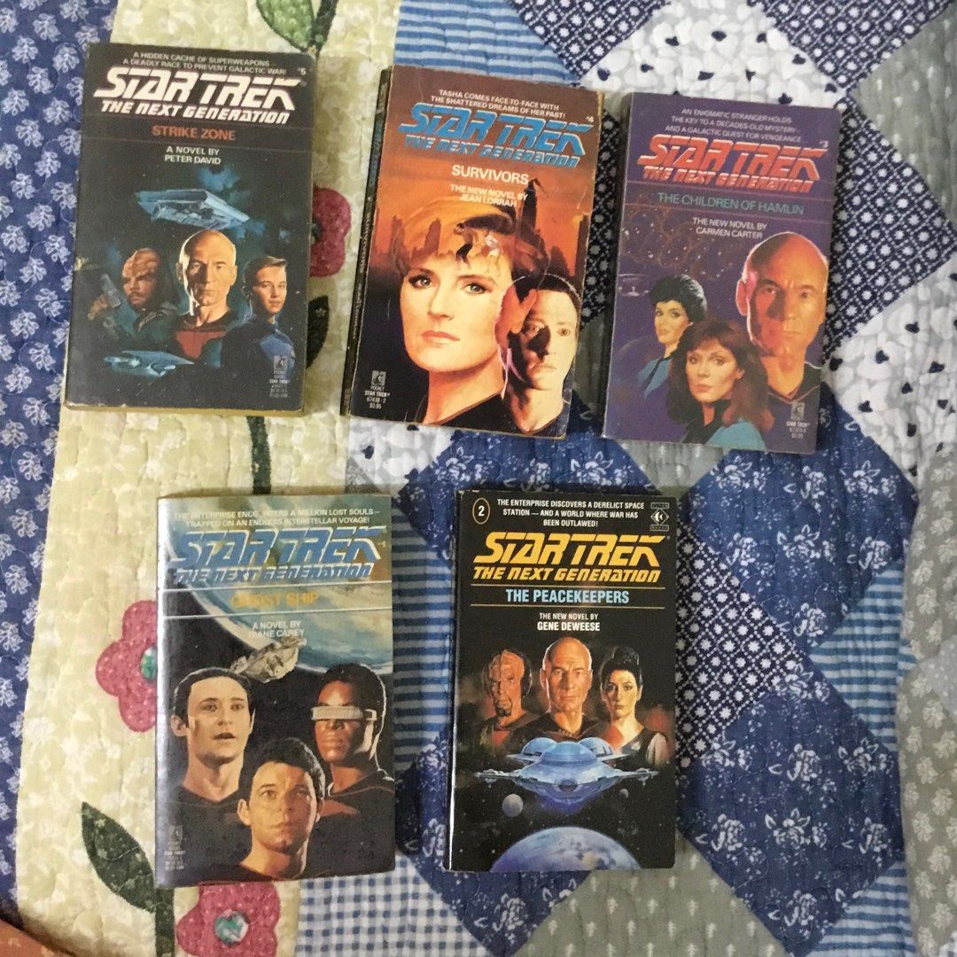 Star Trek The Next Generation Novels (Ghost Ship, The Peacekeepers, The ...