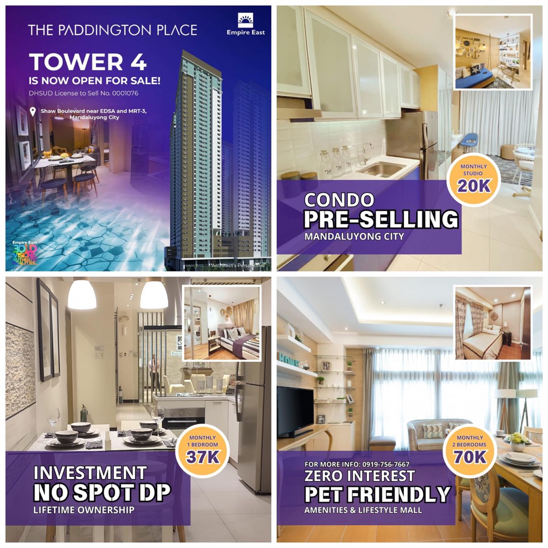 (Studio 1Br) Shaw CONDO RENT TO OWN MANDALUYONG ORTIGAS PASIG BGC TAGUIG MAKATI EDSA PIONEER ...