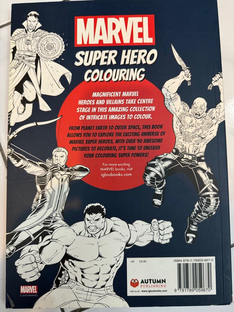 Super Hero Coloring Book, Hobbies & Toys, Books & Magazines, Children's ...