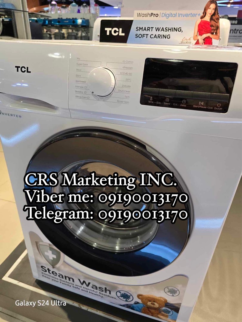 Tcl frontload washing machine inverter 2024, TV & Home Appliances, Washing Machines and Dryers ...