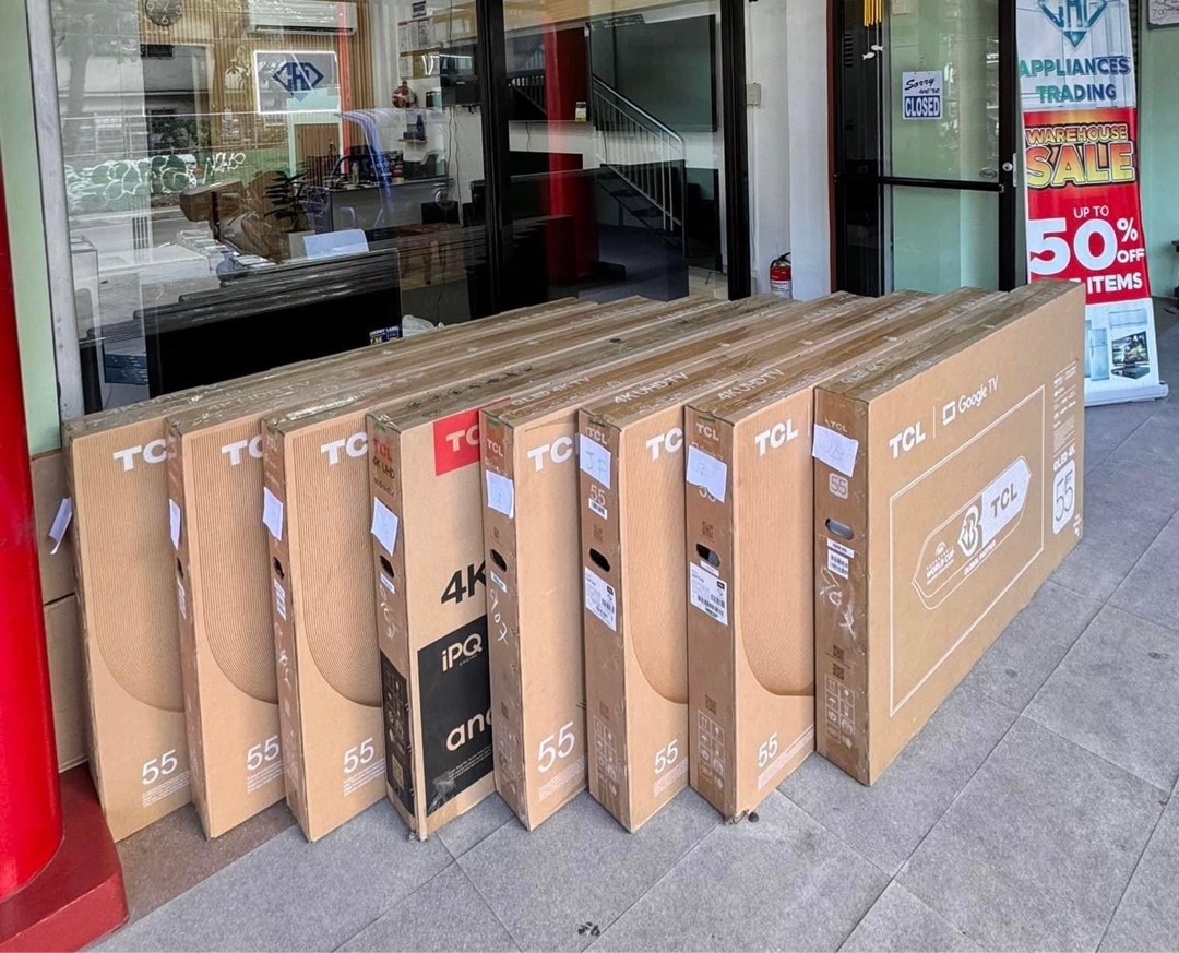 TCL TV BRAND WARE HOUSE SALE 40” 43” 50” 55” 58” 65” 75”, TV & Home ...