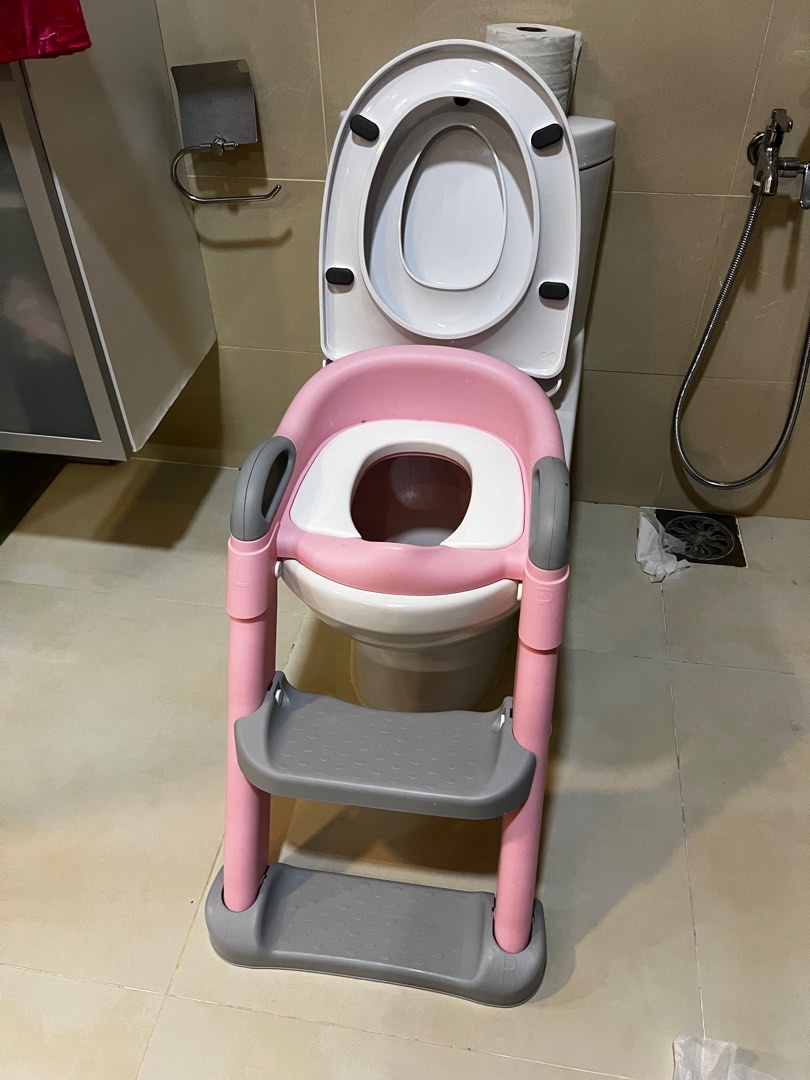 Toddler toilet seat with steps, Babies & Kids, Baby Nursery & Kids ...