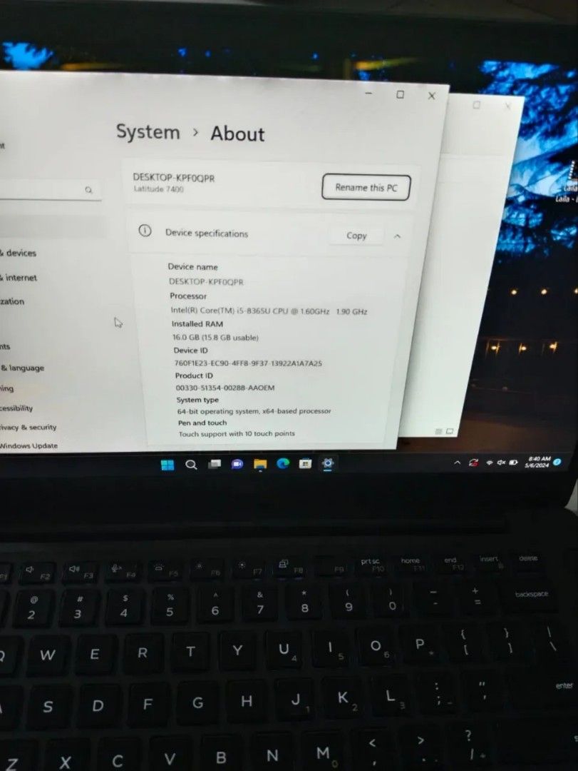Touchscreen 14" 8 gb sherad graphic Backlight keyboard Full HD Screen ...