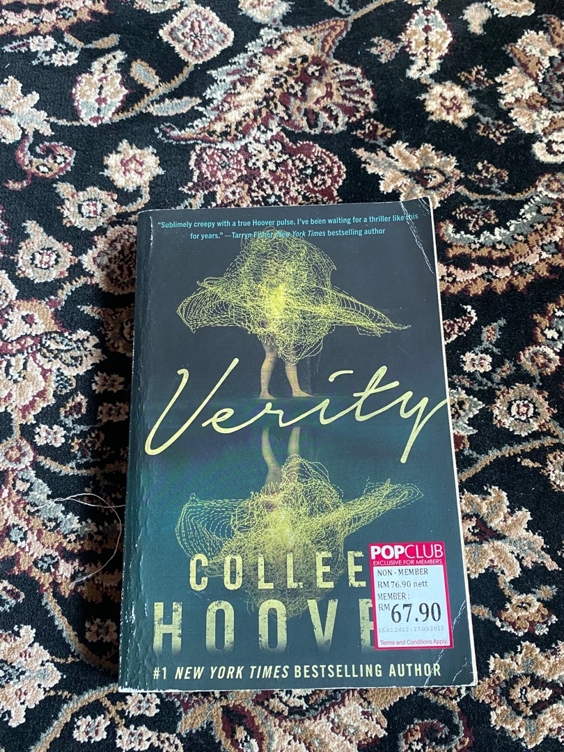 VERITY BY COLLEEN HOOVER, Hobbies & Toys, Books & Magazines, Storybooks ...