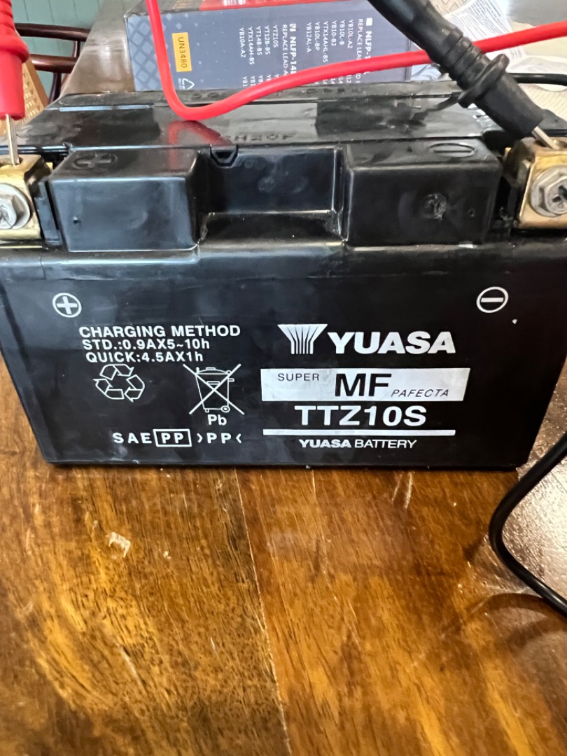 Yuasa TTZ10S 12V motorcycle battery (same as YTZ10S), Motorcycles ...