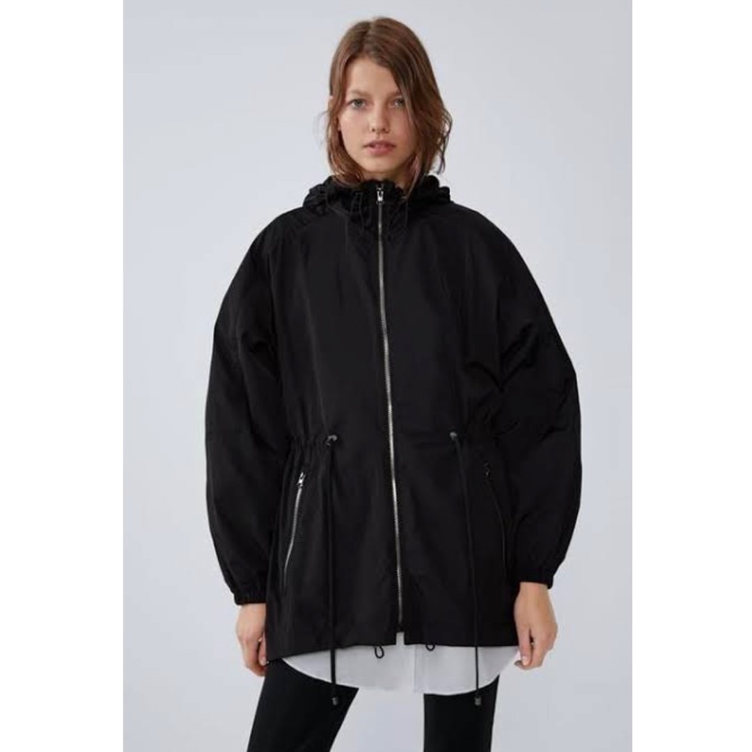 ZARA pocketable parka jacket, Women's Fashion, Coats, Jackets and ...