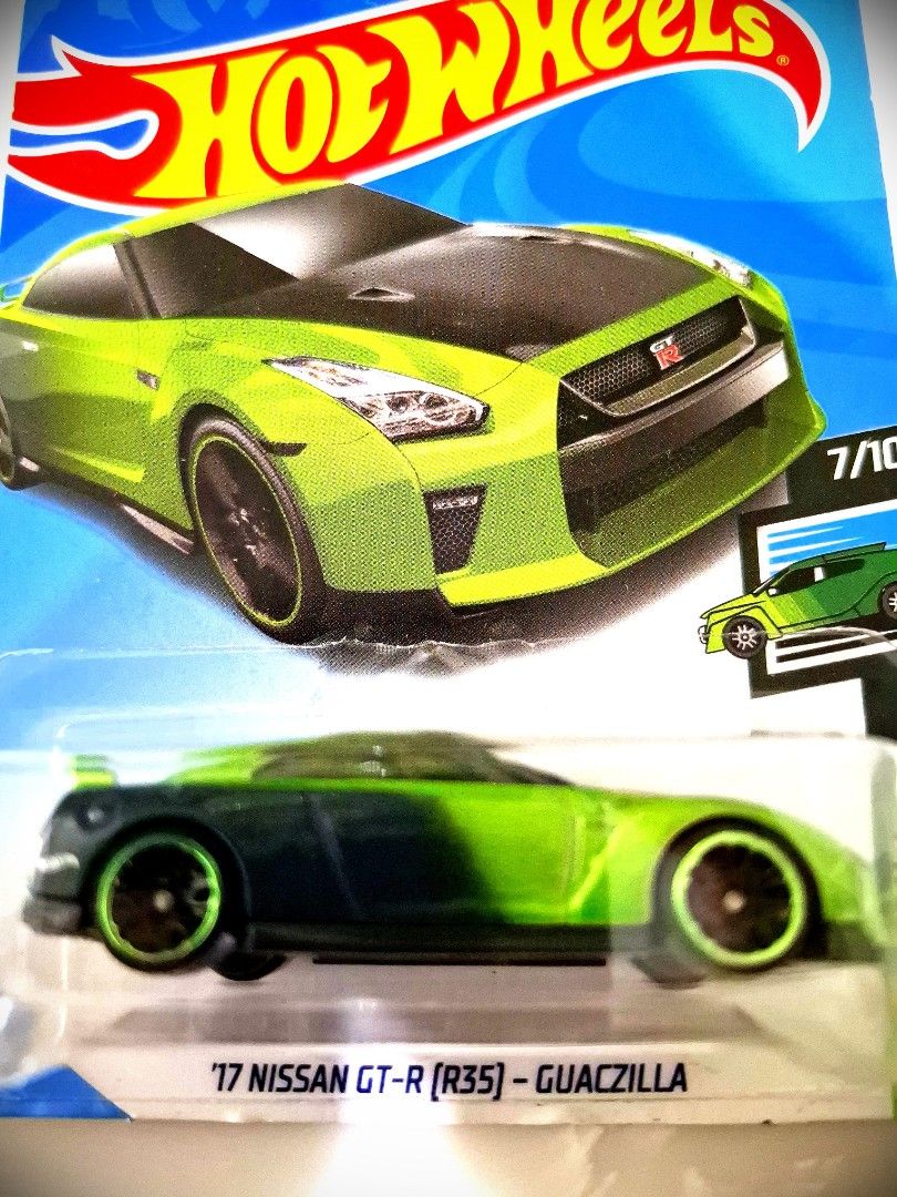 17 Nissan GTR R35 - Guaczilla Hotwheels US Cards, Hobbies & Toys, Toys ...