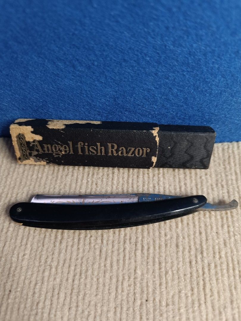 50s 60s ANGEL FISH Straight Razor Pisau Cukur Lama Zaman Atuk, Beauty ...
