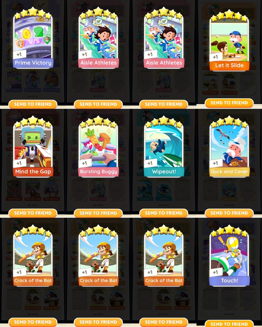 5 Star Monopoly Go Stickers, Hobbies & Toys, Toys & Games on Carousell