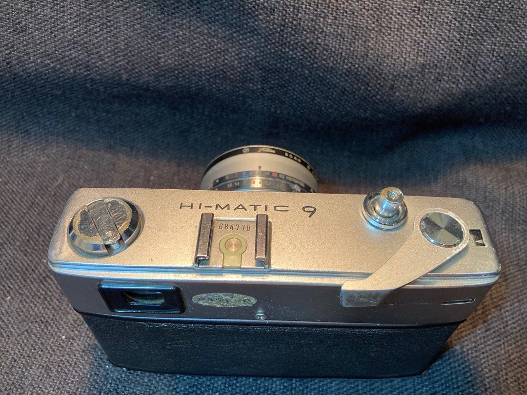 日本製 底片相機 Minolta Hi-Matic 9品相漂亮優質的中高階全能機種 功能正常 不附電池, 相機攝影, 相機在旋轉拍賣