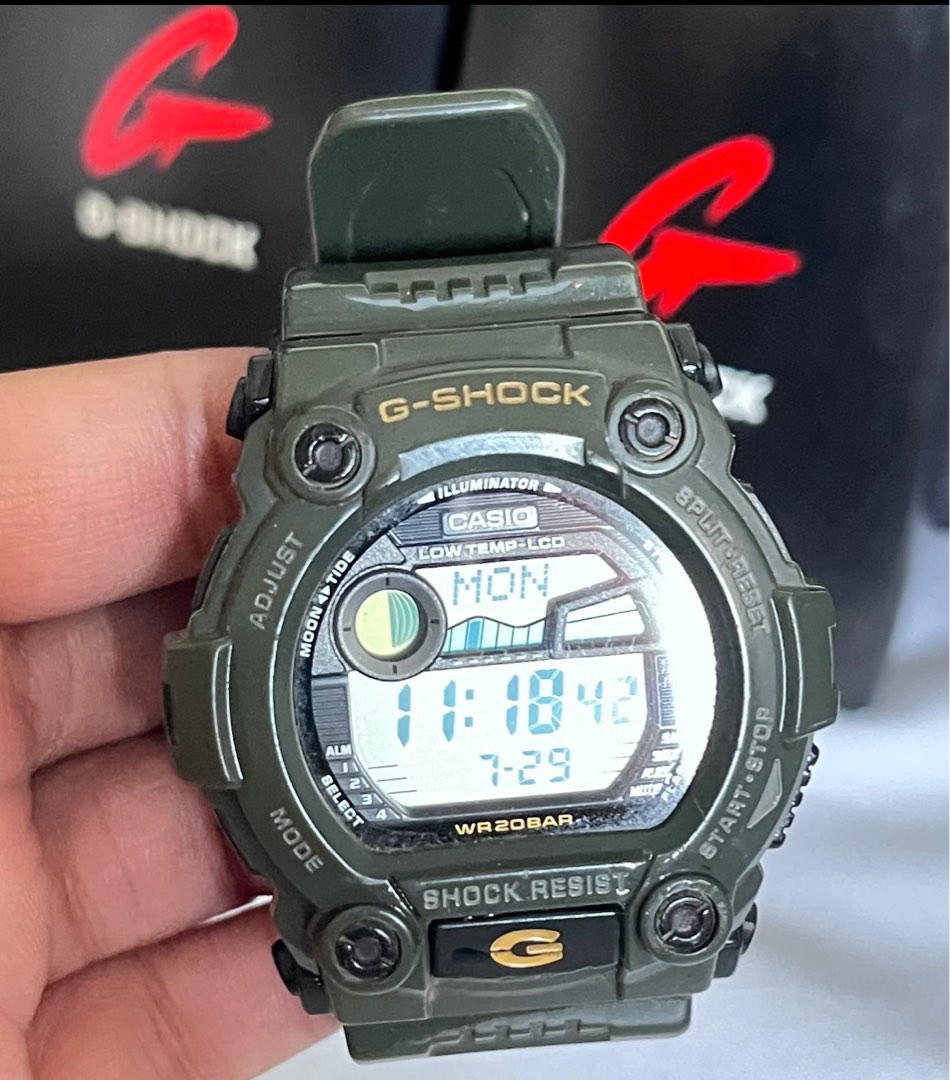 💯 % Original CASIO G- Shock Digital 7900 Series Watch Military Green ...