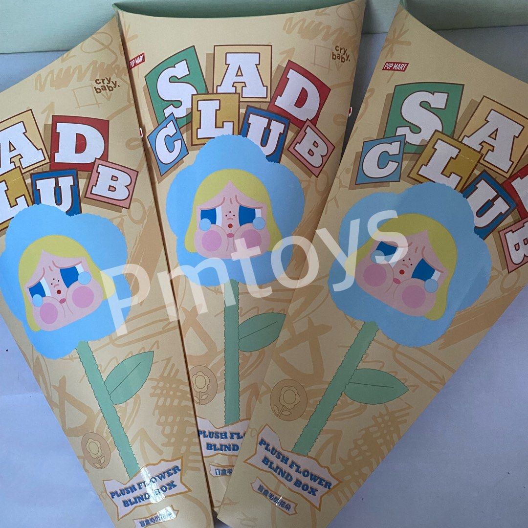 PO: CRYBABY Sad Club Series Plush Flower Blind Box whole set popmart ...