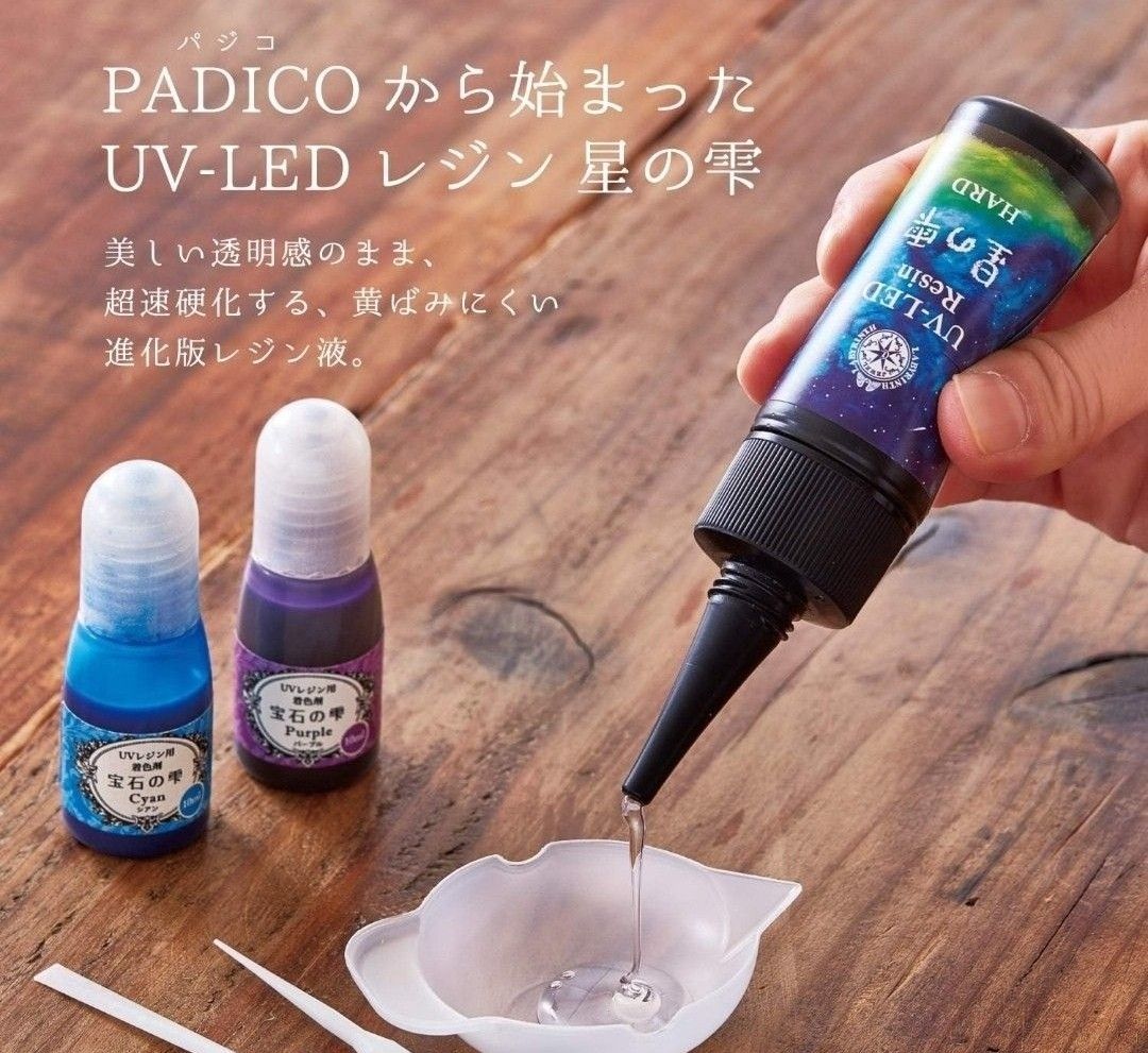 日本 Padico UV-LED 星之雫 UV 滴膠（硬） 200g, 興趣及遊戲, 手作＆自家設計, 工藝用品及工具 - Carousell