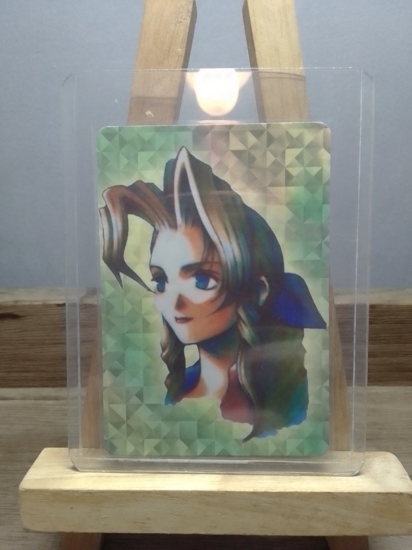 AERITH FINAL FANTASY PORTRAIT CARD W/ LOADER - CUSTOM, Hobbies & Toys ...