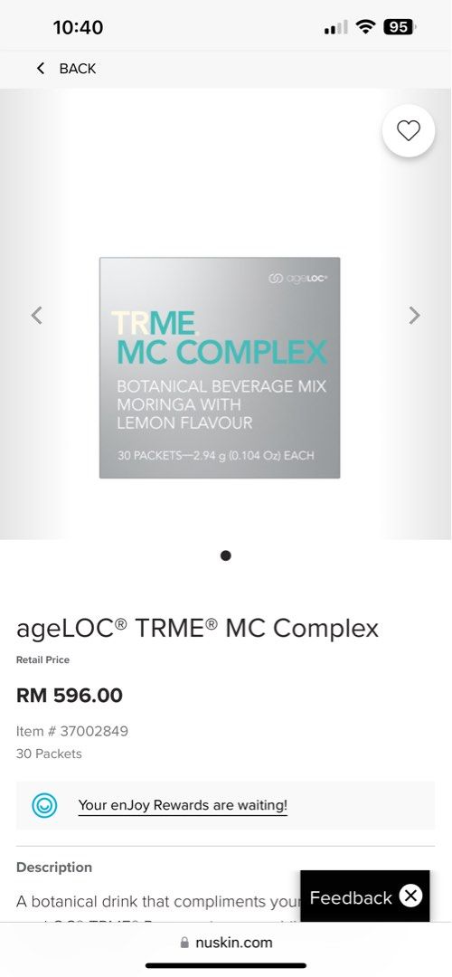 ageLOC® TRME® MC Complex, Health & Nutrition, Health Supplements ...