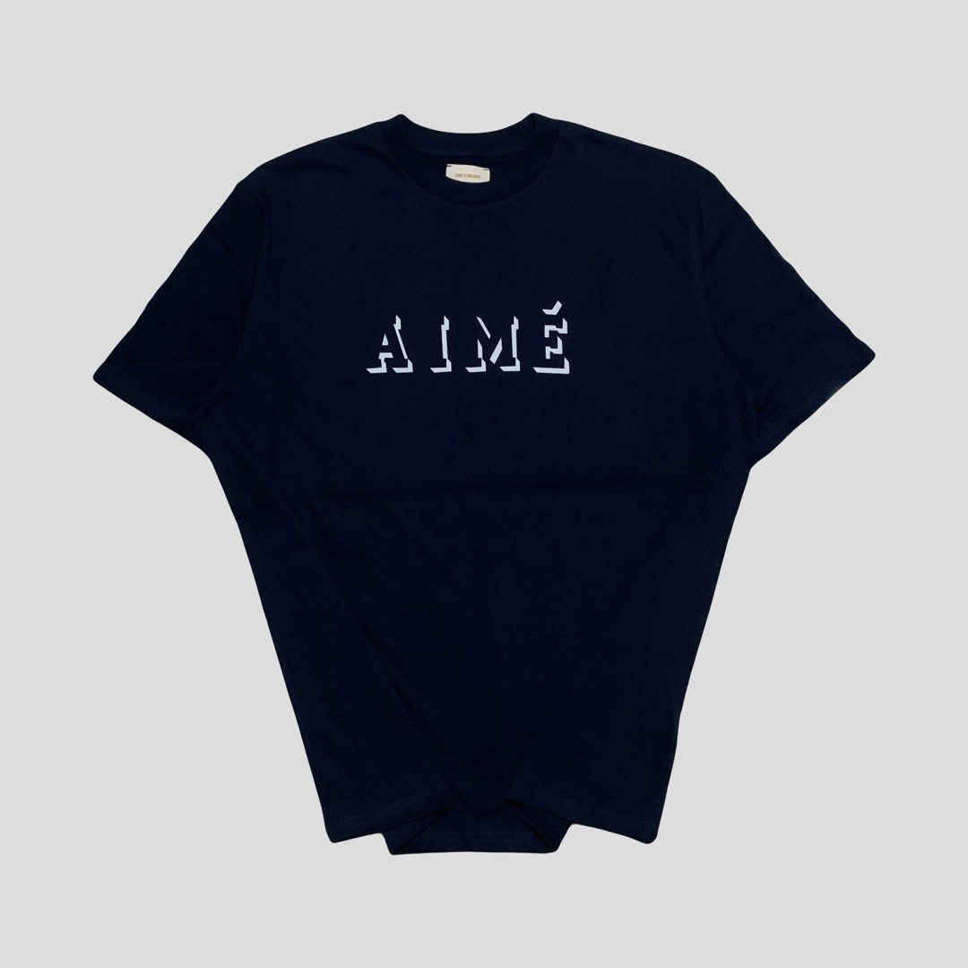 Aime Leon Dore 3D Logo Navy Tee, Men's Fashion, Tops & Sets, Tshirts ...
