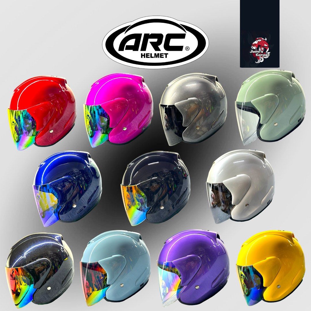 ARC Ritz V1 motorcycle helmet, Motorcycles, Motorcycle Apparel on Carousell