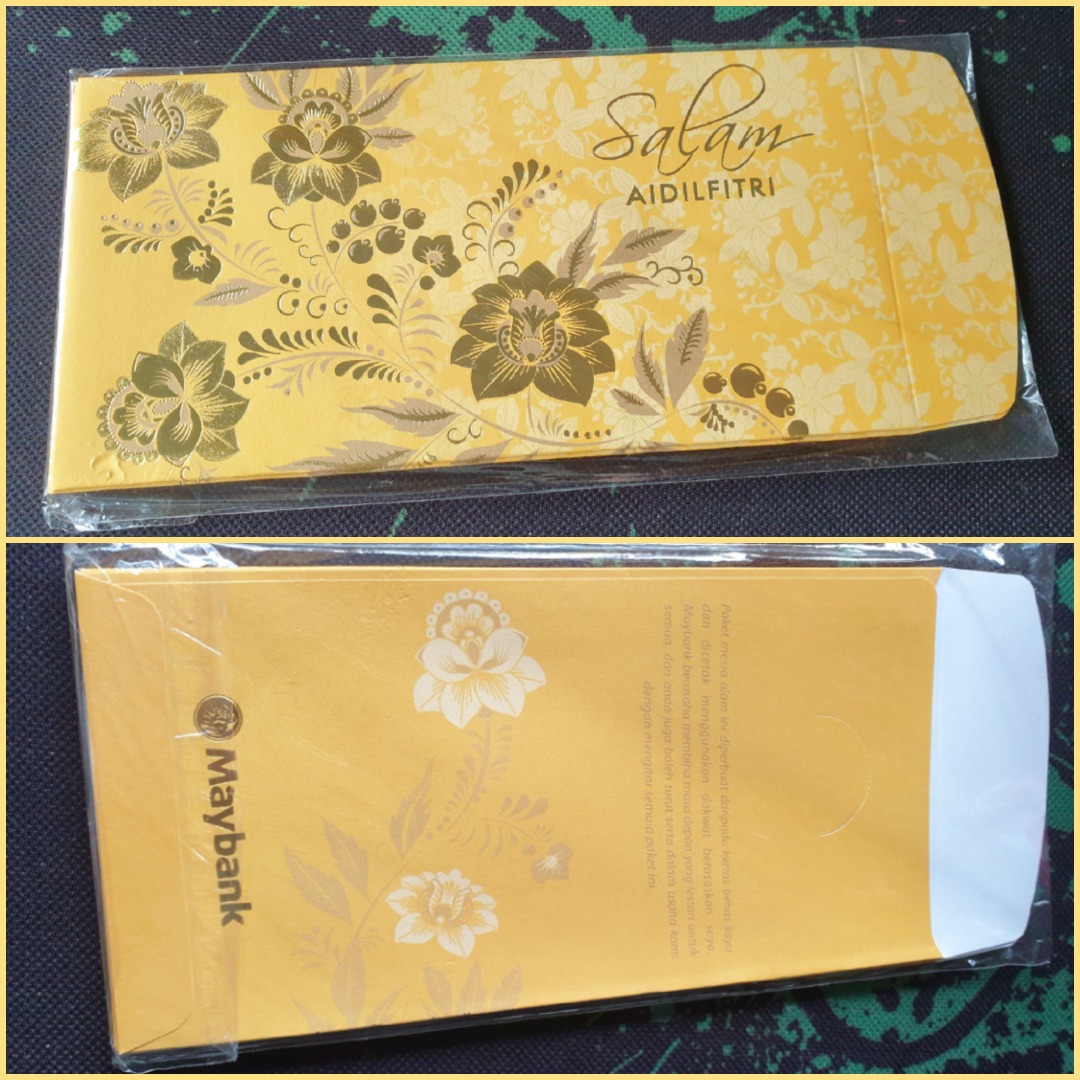 Maybank Sampul Duit Raya Festive Green Money Packets (Maybank), Hobbies ...