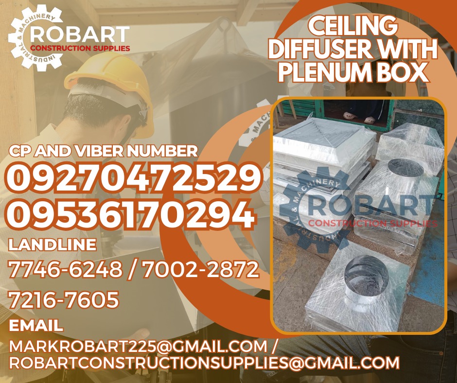 Ceiling Diffuser with Plenum Box, Commercial & Industrial, Construction ...