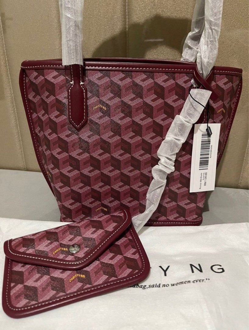 Christy ng mini russo burgundy, Barang Mewah, Tas & Dompet di Carousell