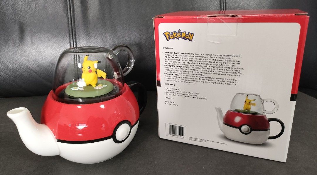 [Collectible] Pokemon - Pikachu Poke Ball Teapot (Living With Pokemon ...