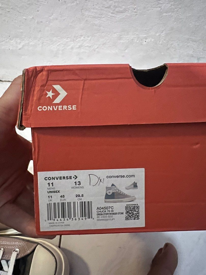 Converse 70 HI Origin Story/Wonder Stone Sz 45, Fesyen Pria, Sepatu ...