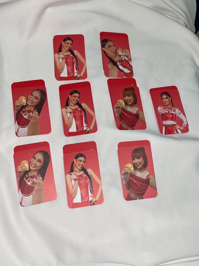 [FOR SALE WITHIN NCR ONLY] Jollibee x BINI Photocards (Mikha, Jhoanna ...
