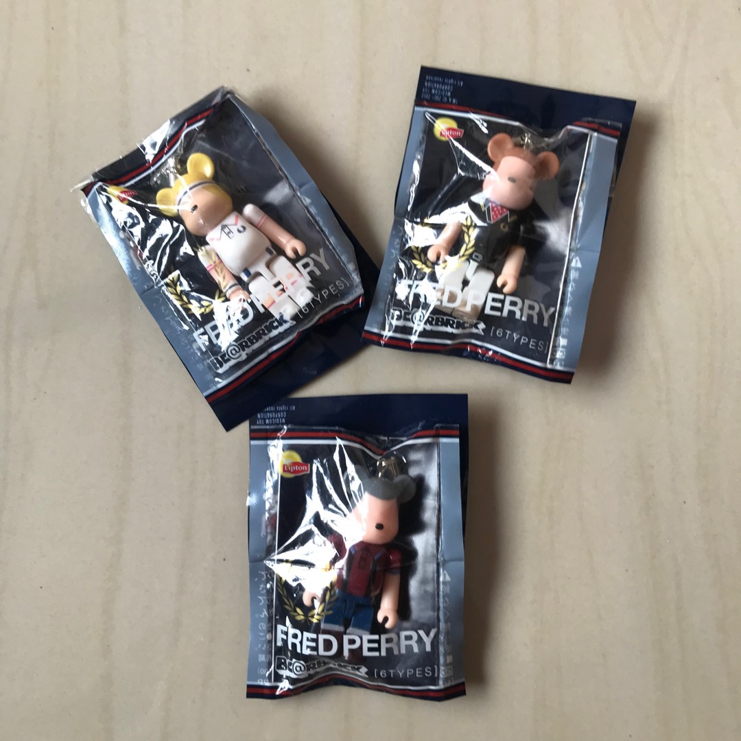 Fred Perry Bearbrick Keychain, Hobbies & Toys, Toys & Games on Carousell