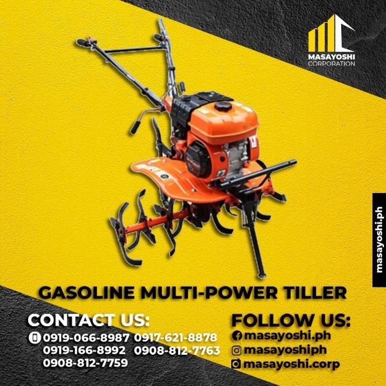 Gasoline Multi-Power Tiller with 7 implements | Power Tiller | Tiller ...