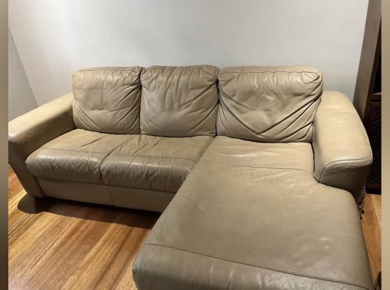 Genuine leather sofa bought in Dexterton, Furniture & Home Living ...