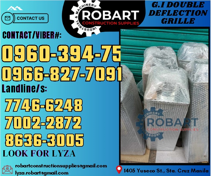 GI Double Deflection Grille, Commercial & Industrial, Construction ...