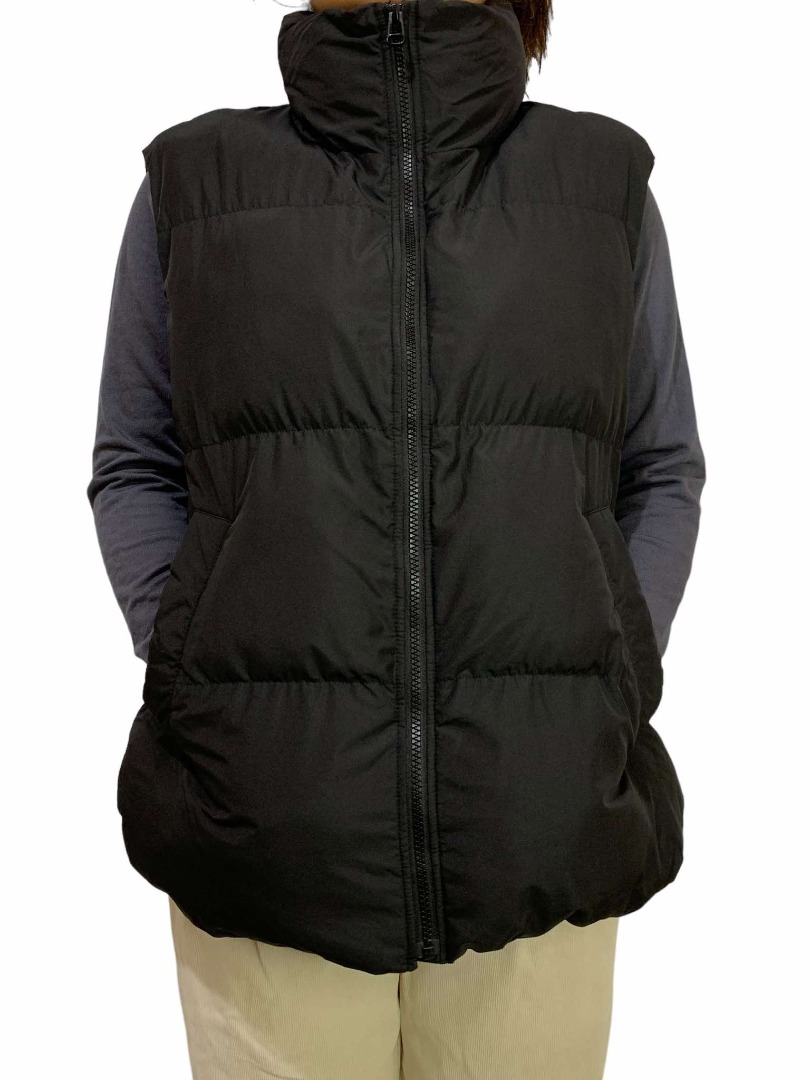 GU WOMEN'S HEAT PADDED OVERSIZED VEST, Women's Fashion, Coats, Jackets ...