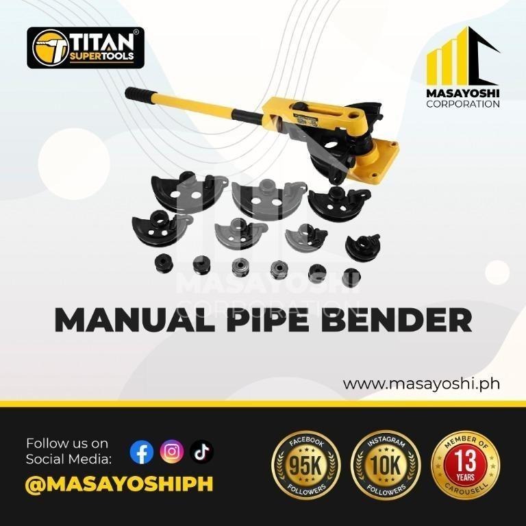 Hand Manual Pipe Tube Bender 3/8" to 1" | Tube Bender | Titan ...