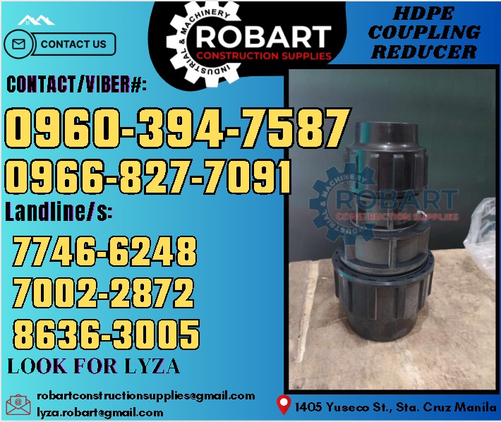 HDPE Coupling Reducer, Commercial & Industrial, Construction Tools ...
