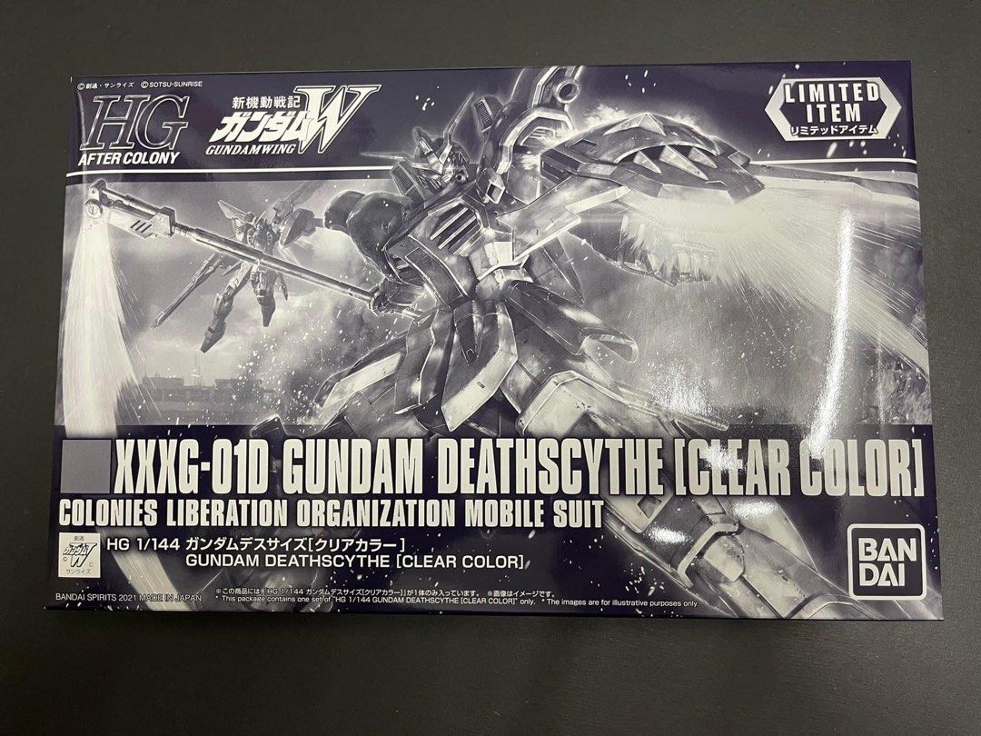 (4 box)HG Wing Gundam (Clear Color) HG Gundam Deathscythe (Clear color ...
