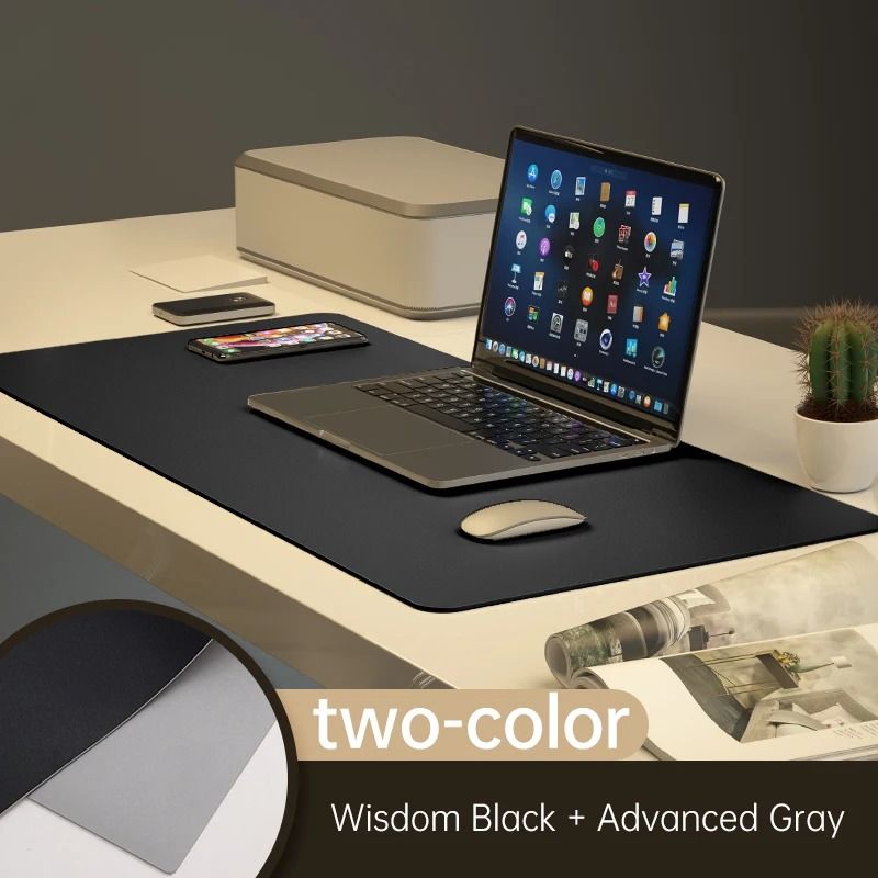 Home Office Large Mouse Pad Gamer Waterproof PU Leather Desk Mat ...
