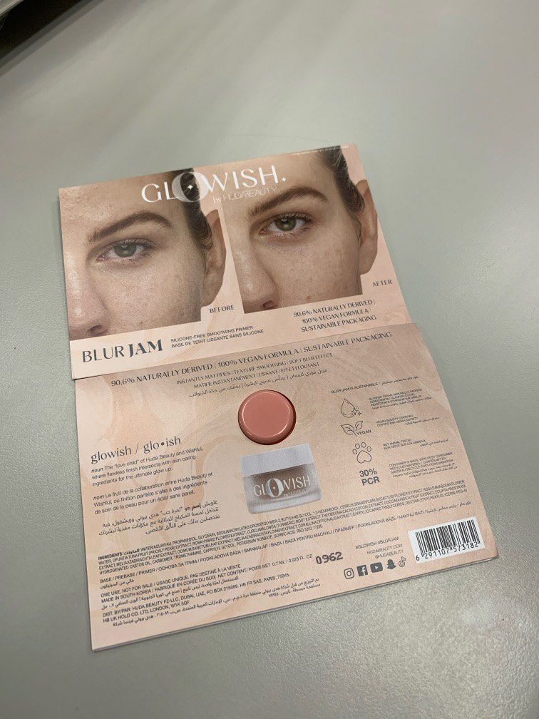 HUDA BEAUTY Blur Jam Silicone-Free Smoothing Primer Sample, 美容＆個人護理, 健康 ...