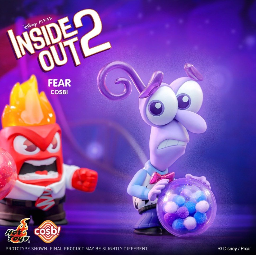 Inside out 2 玩轉腦朋友 阿驚 FEAR Hottoys 盲盒, 興趣及遊戲, 玩具 & 遊戲類 - Carousell