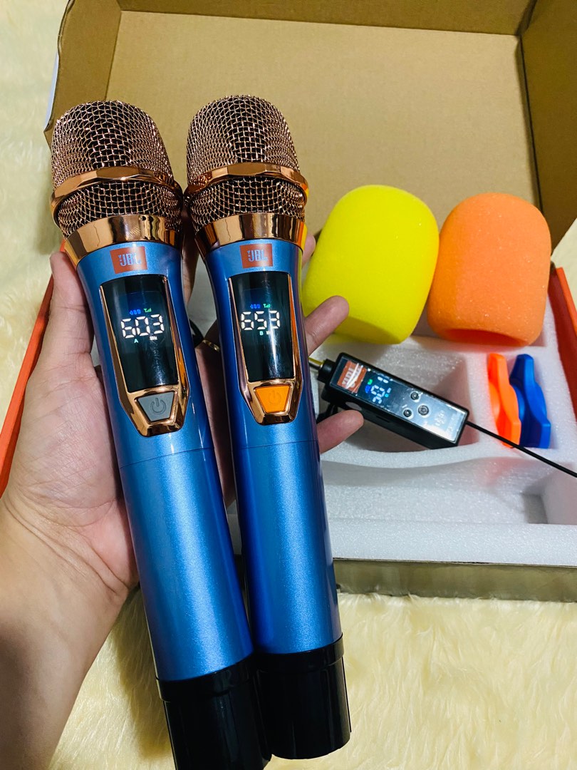 JBL HARMAN DUAL WIRELESS MIC (Perfect pang duet and karaoke, Audio ...
