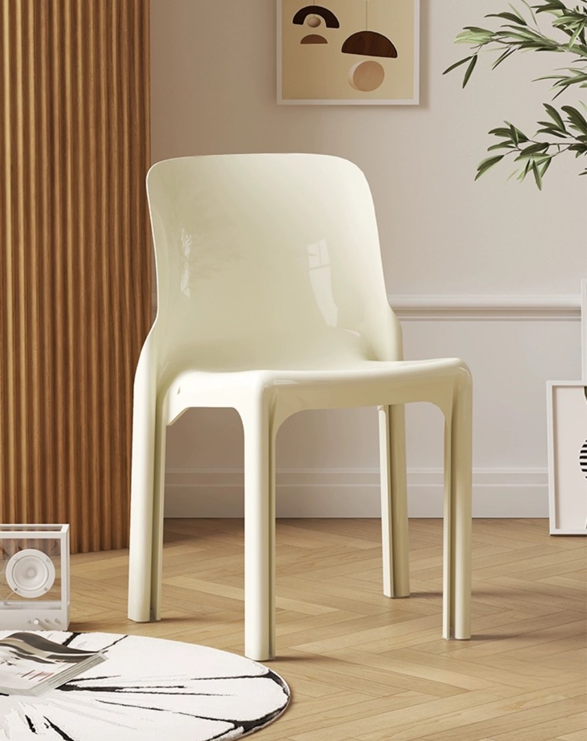 JENZAL Modern Stackable Dining Chair, Furniture & Home Living ...