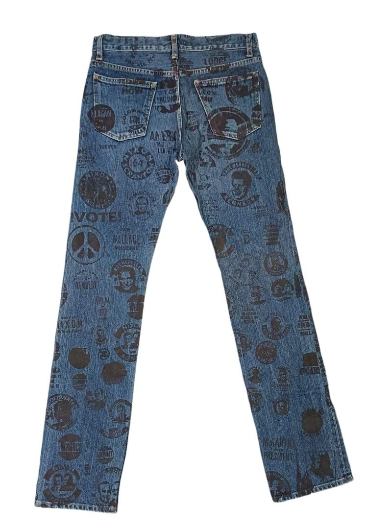 Johnbull Full Print Politician, Women's Fashion, Bottoms, Jeans ...