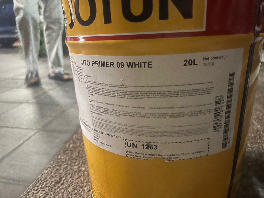 Jotun Cito Primer 09 White (20L), Furniture & Home Living, Home Decor ...