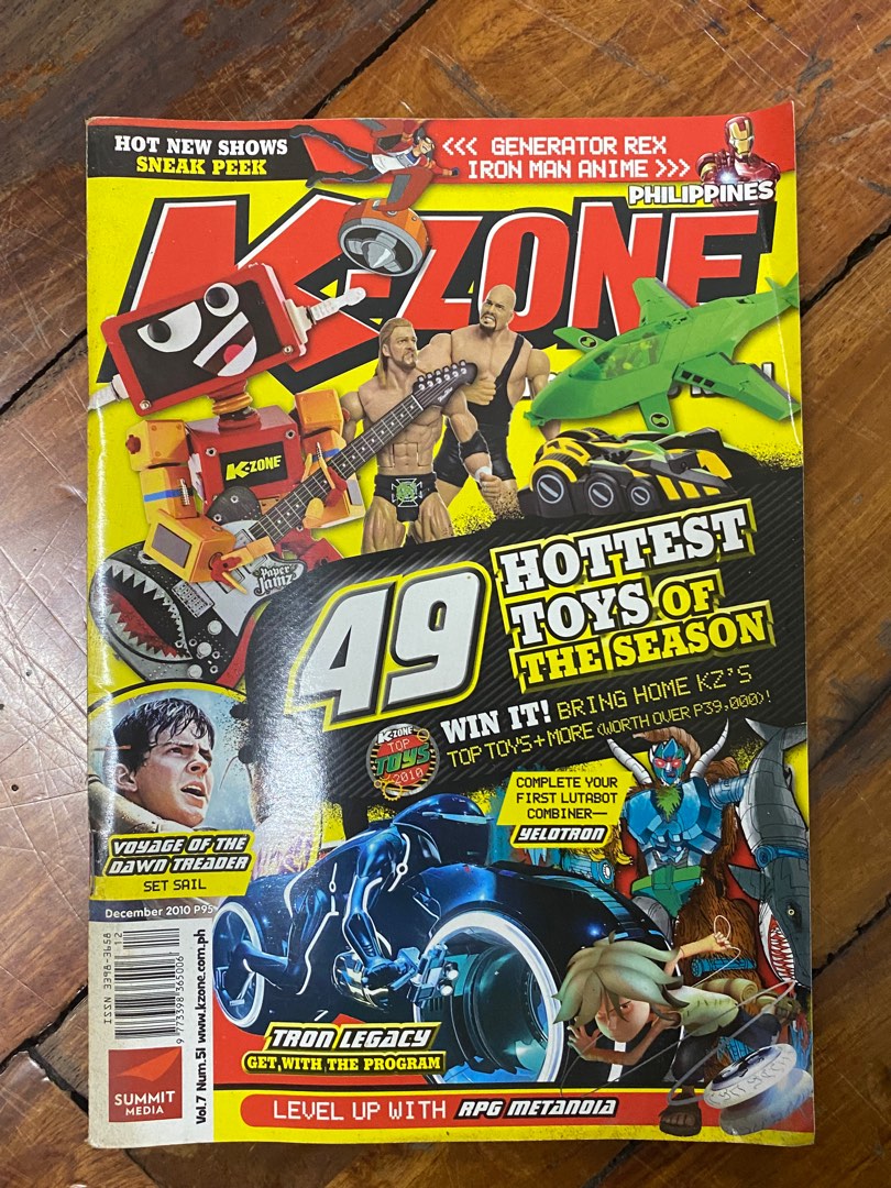 K-Zone Vintage December 2010 Magazine w/o Foldabots - Preloved Tron ...